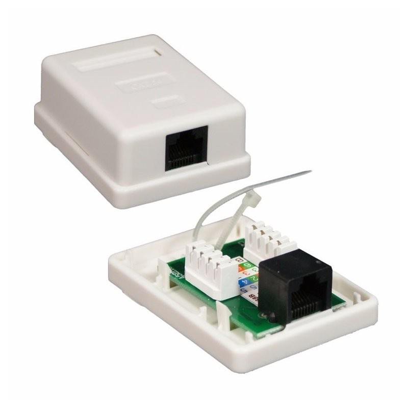 Comprar Roseta Superficie sal. Lateral CON 1 RJ-45 CAT5e UTP tipo 110 ...